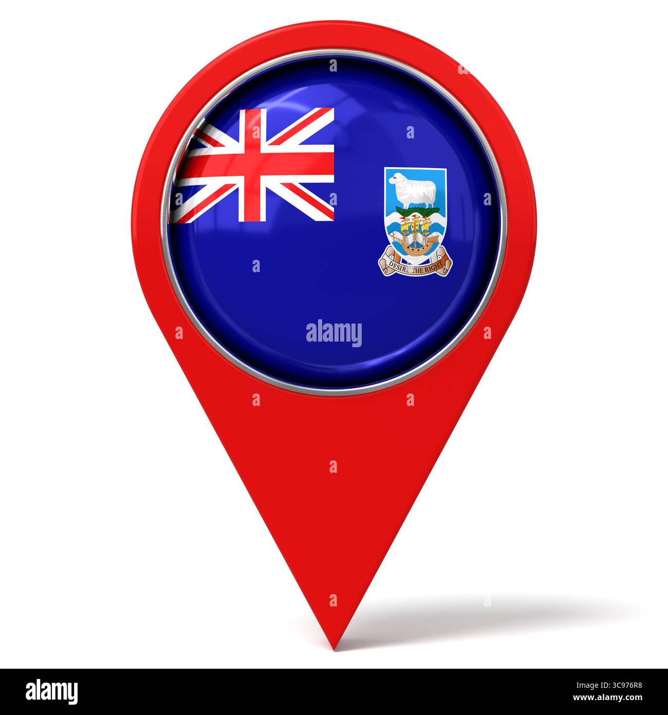 Falkland islands flag location hi-res stock photography and images - Alamy