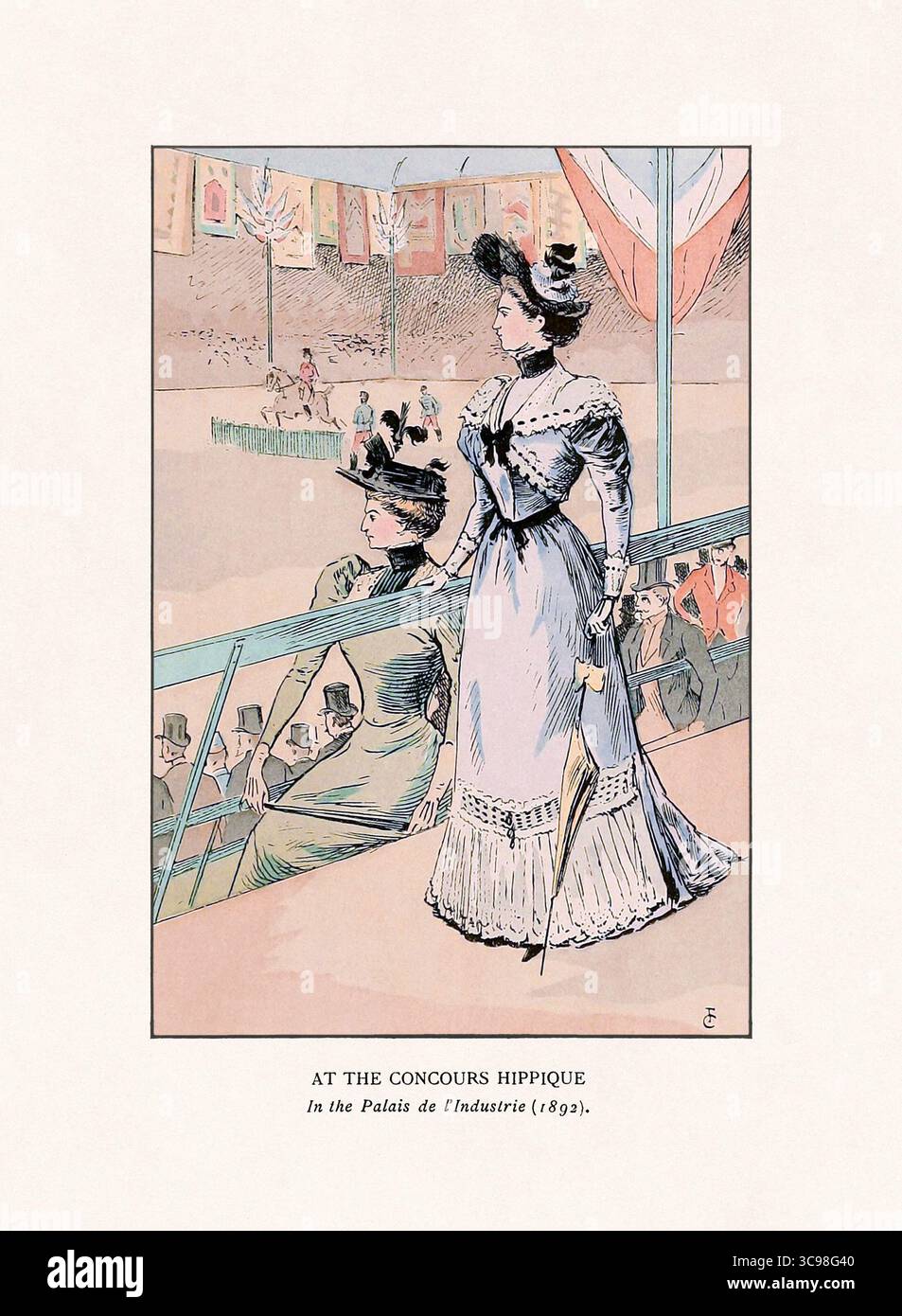 Fashion plate paris dress hi-res stock photography and images - Alamy