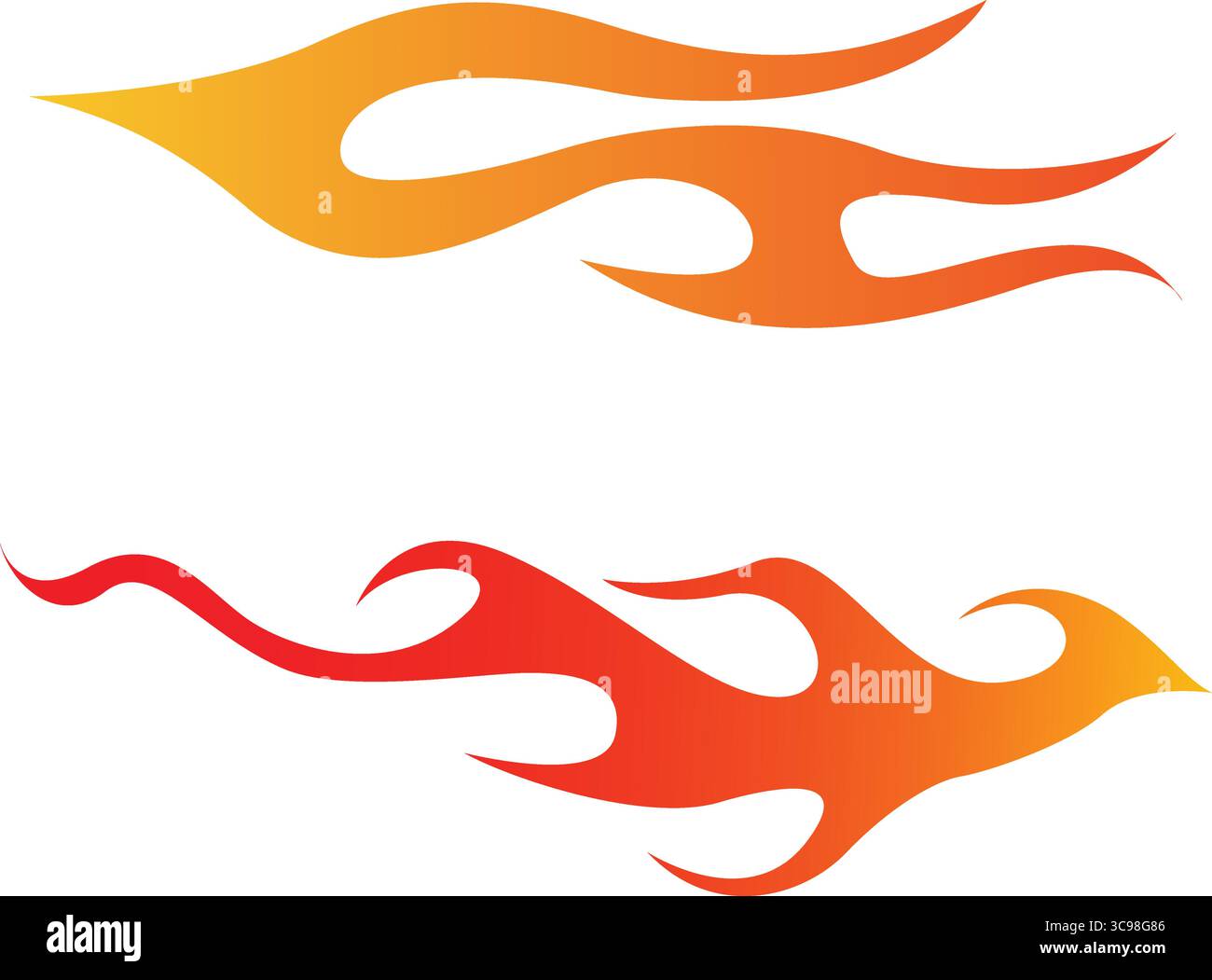 Racing flame car sticker tribal fire flame car decal fire tattoo vector ...
