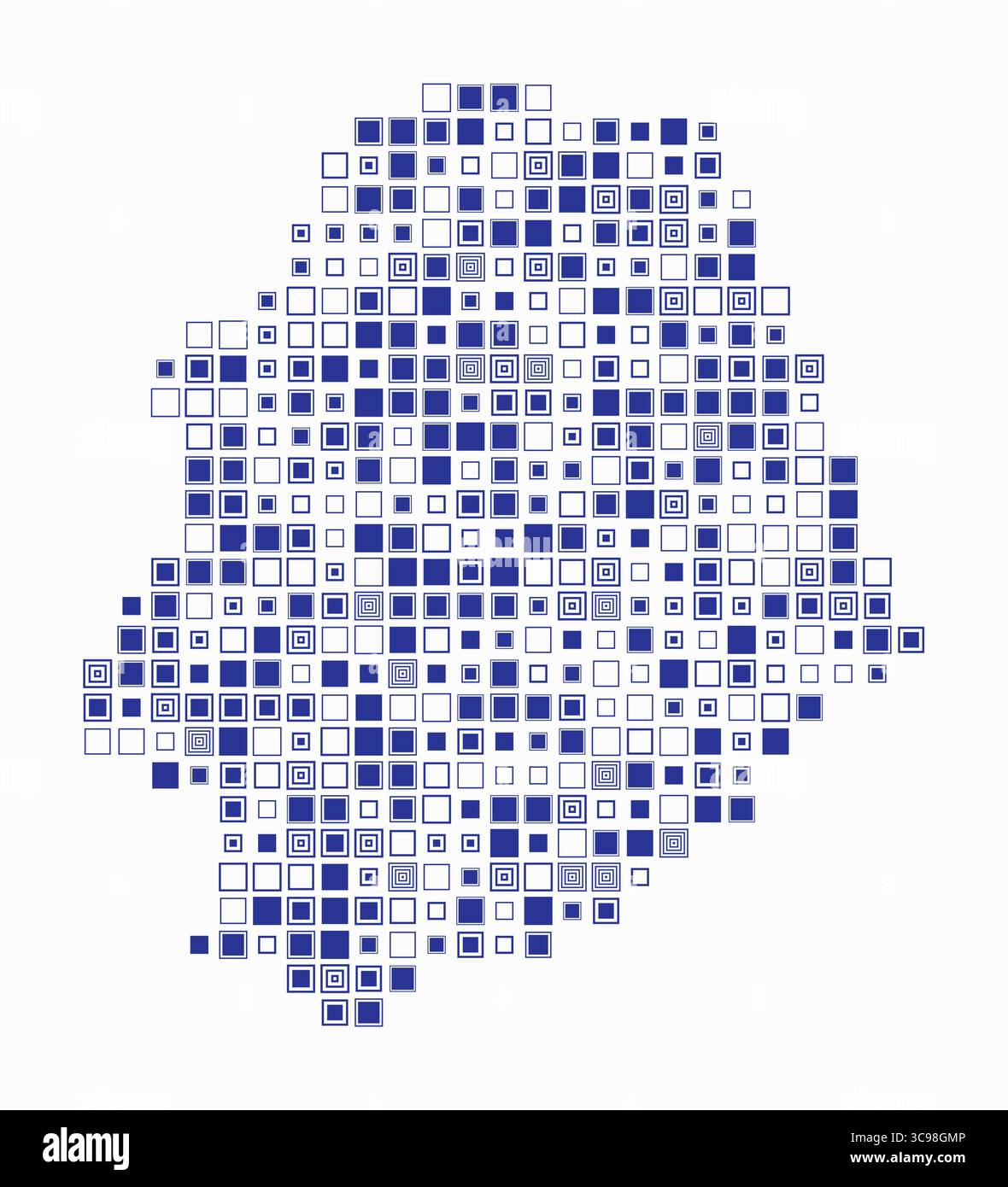 Geometric pattern large blocks Cut Out Stock Images & Pictures - Alamy