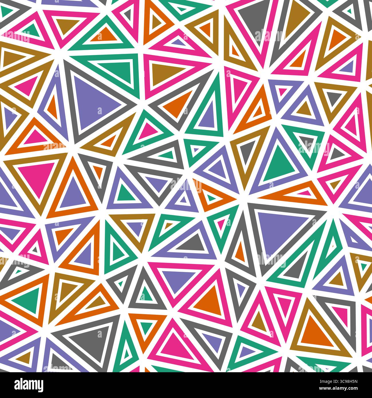 Vector science background. Medium triangle size. Solid shapes in frames ...