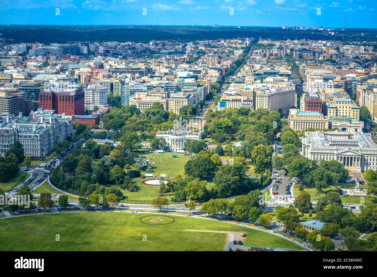 The white house washington dc aerial hi-res stock photography and ...
