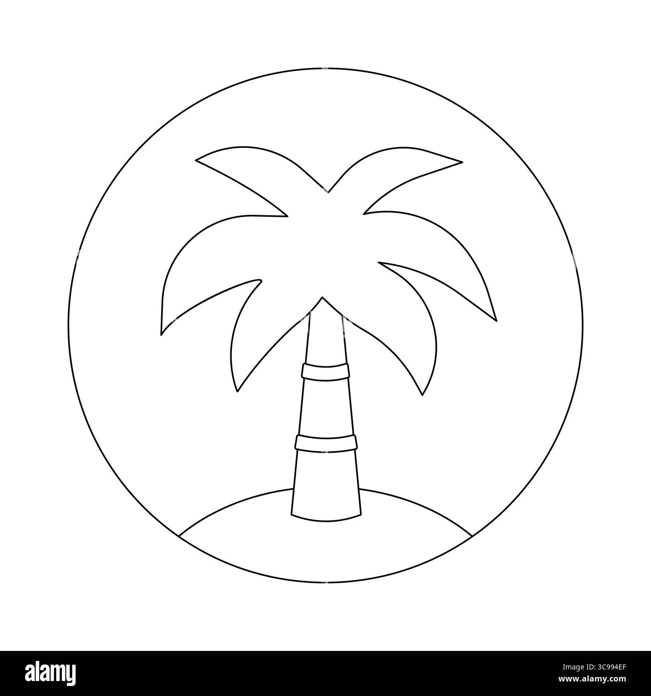 Palm tree foliage in Black and White Stock Photos & Images - Alamy