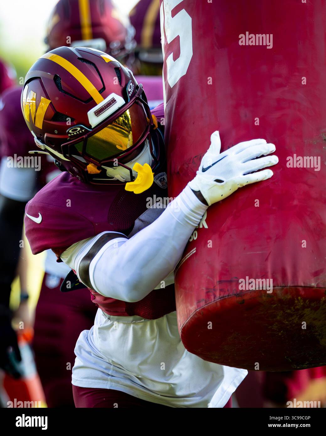 Ashburn,VA. USA; Washington Commanders safety Will Harris (3 ...