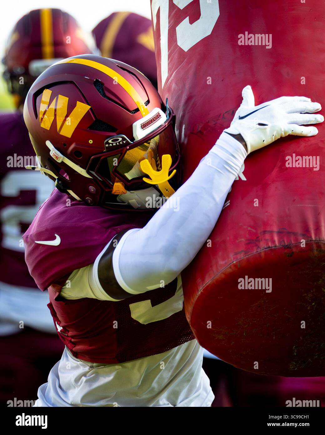 Ashburn,VA. USA; Washington Commanders safety Will Harris (3 ...