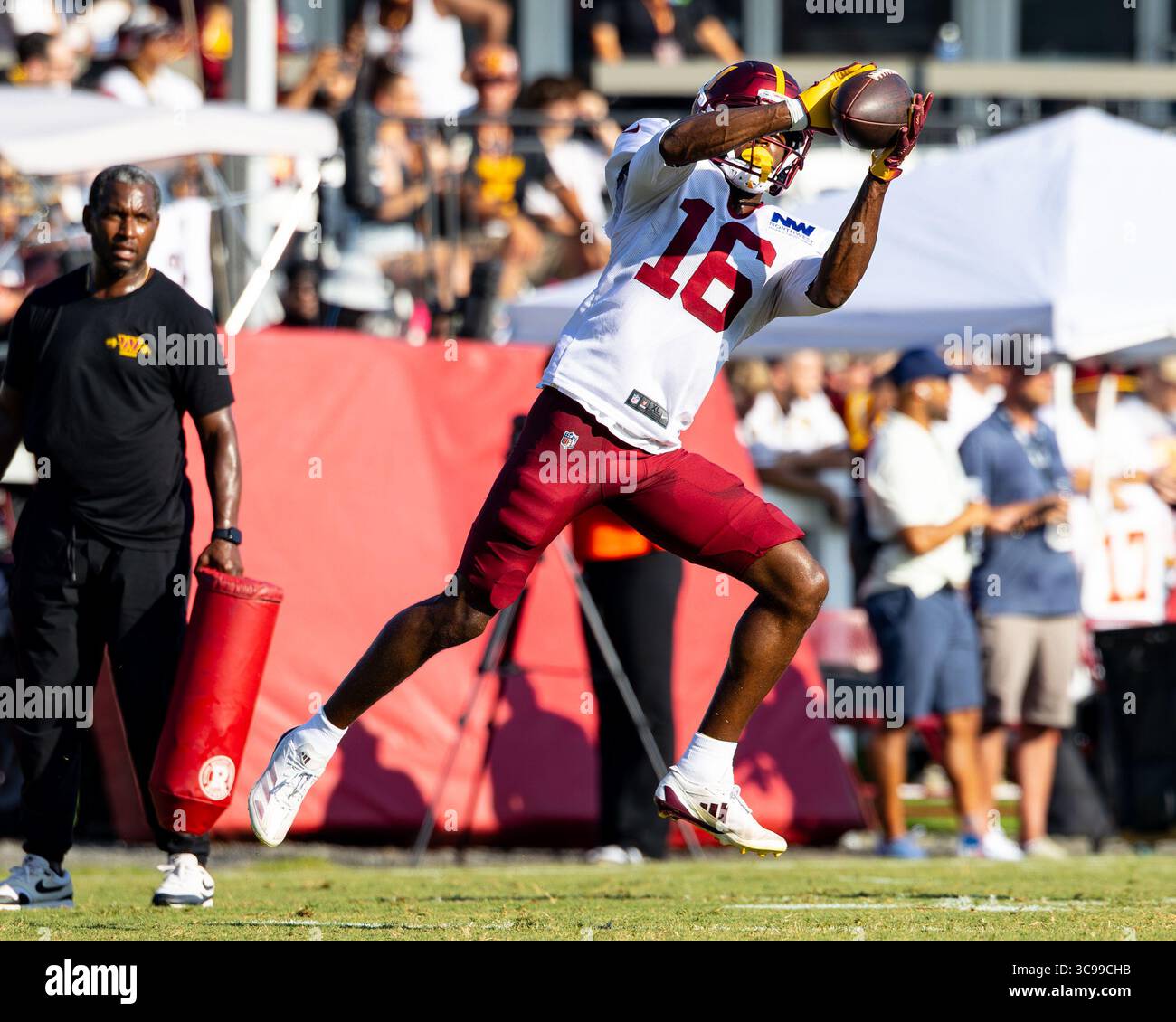 Ashburn,VA. USA; Washington Commanders wide receiver Ja'Corey Brooks ...