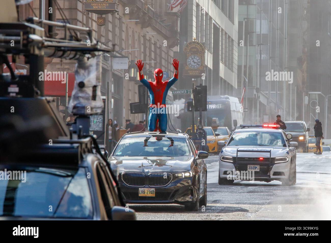 Glasgow, Scotland. 5th of August, 2025. Actor Tom Holland waves at ...