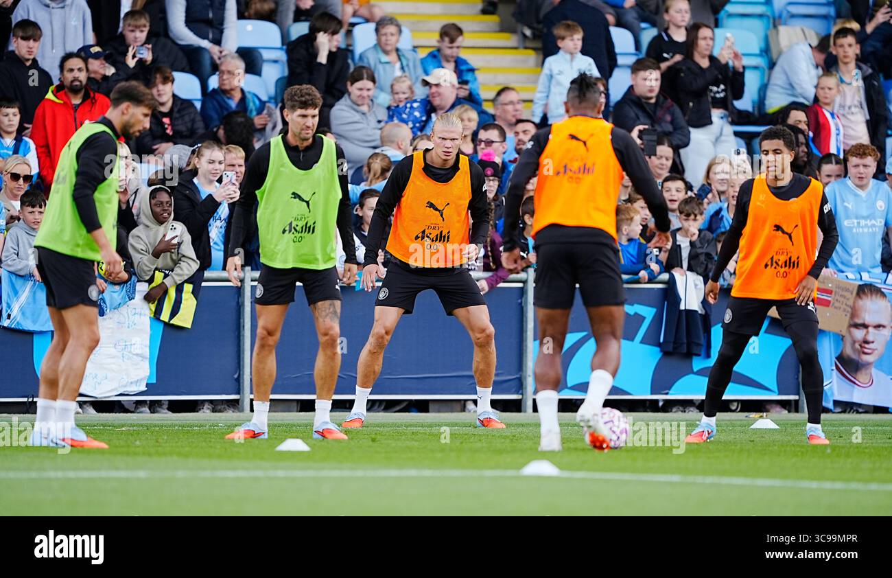 Manchester City's Erling Haaland during training session at the City ...