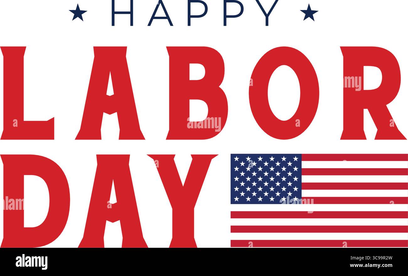 Happy Labor day USA poster for story, card, banner, vector illustration ...