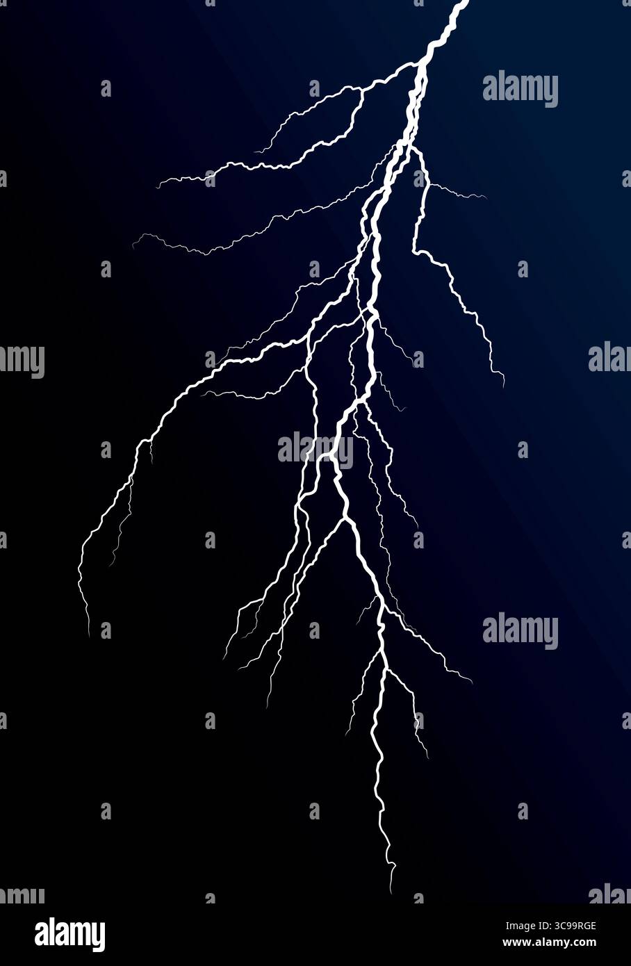 A lightning stroke in the night sky Stock Vector Image & Art - Alamy