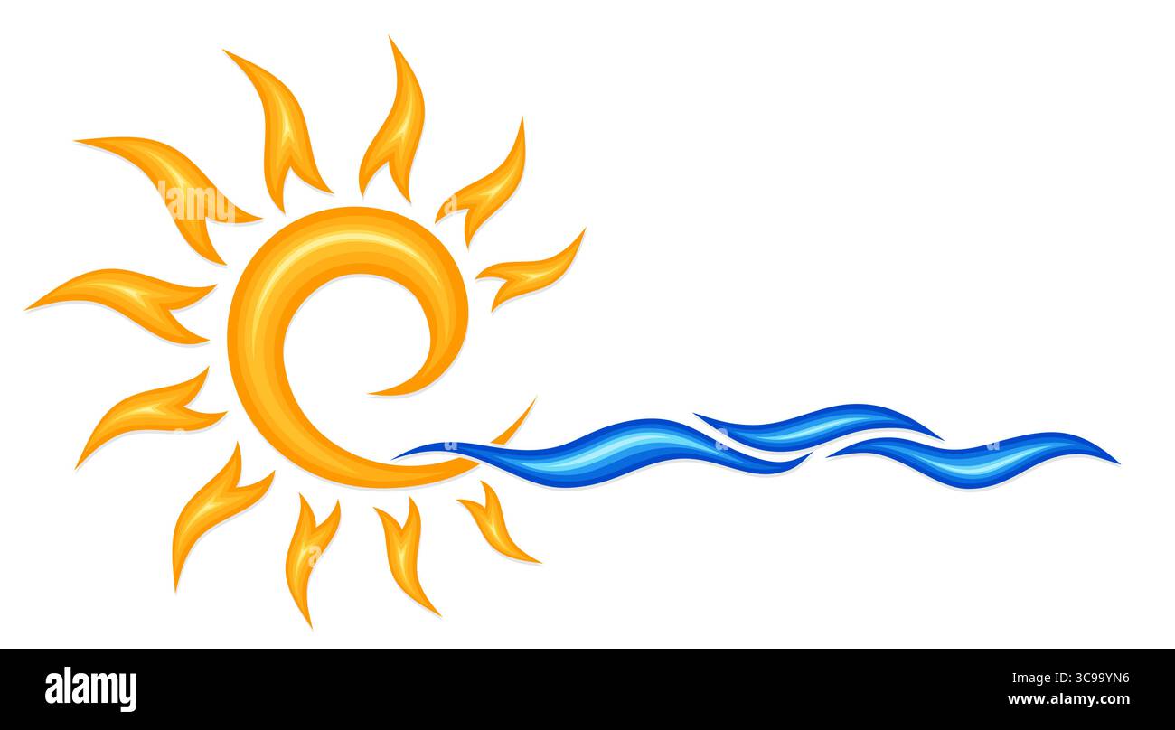 Blue ocean sun rays Cut Out Stock Images & Pictures - Alamy