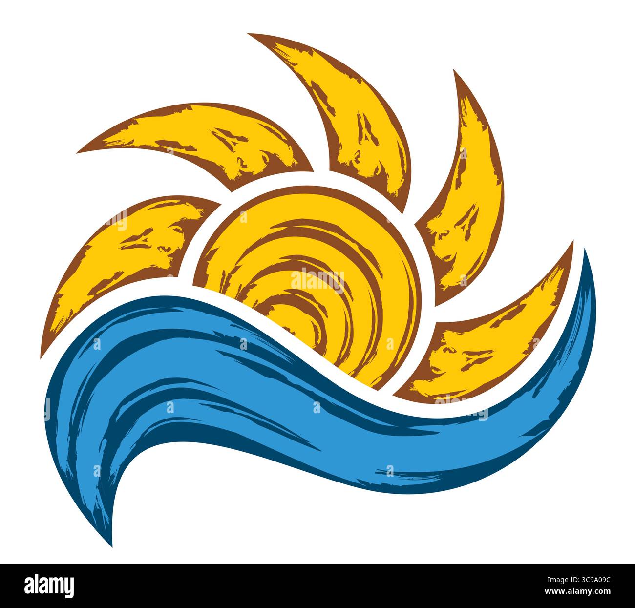 Blue ocean sun rays Cut Out Stock Images & Pictures - Alamy