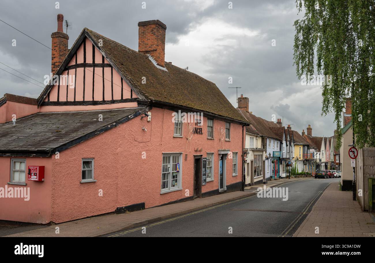 Woodbridge, Suffolk, UK: The Angel pub on Theatre Street in the ...