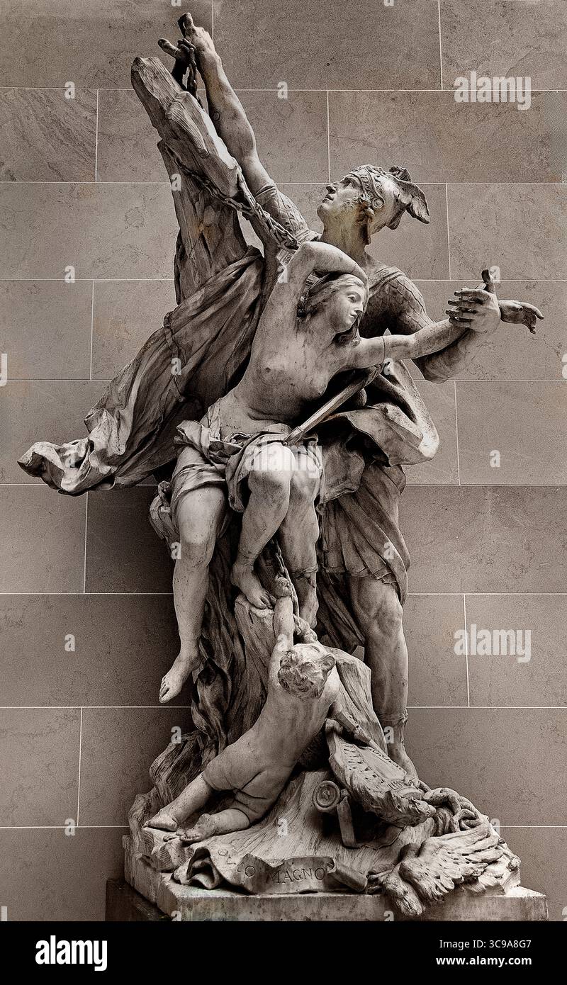 Persee et Andromede - Perseus and Andromeda by Pierre Huguet France ...