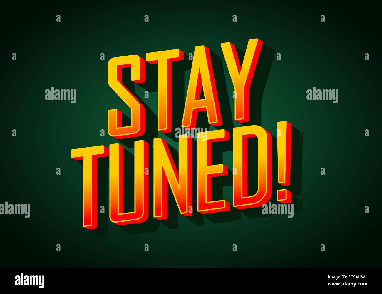 A vibrant graphic design featuring the bold text STAY TUNED! in a retro ...