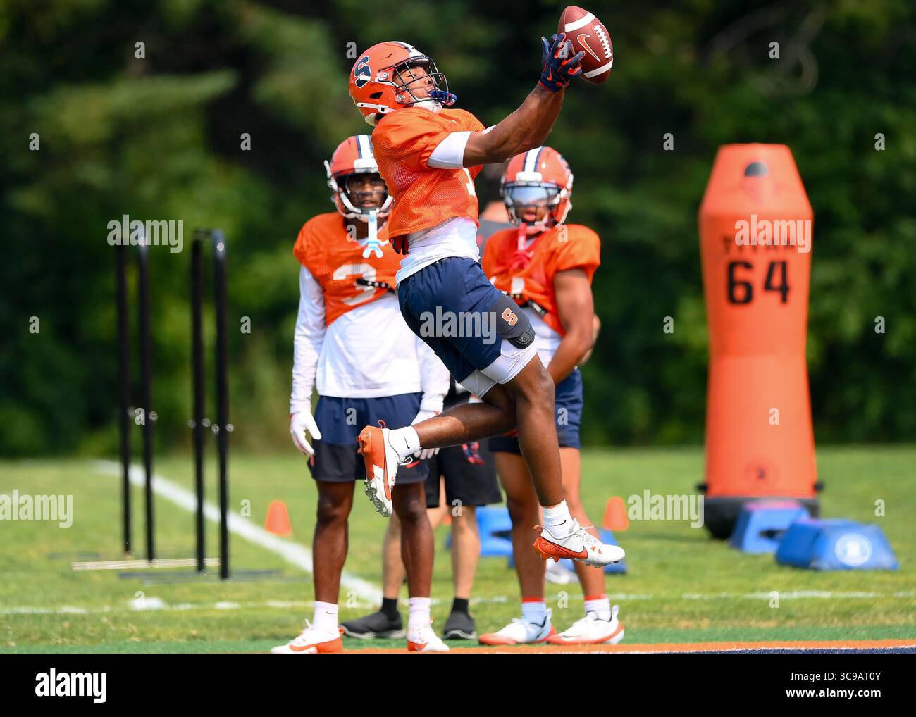 August 04, 2025: Syracuse Orange wide receiver/defensive back Demetres ...