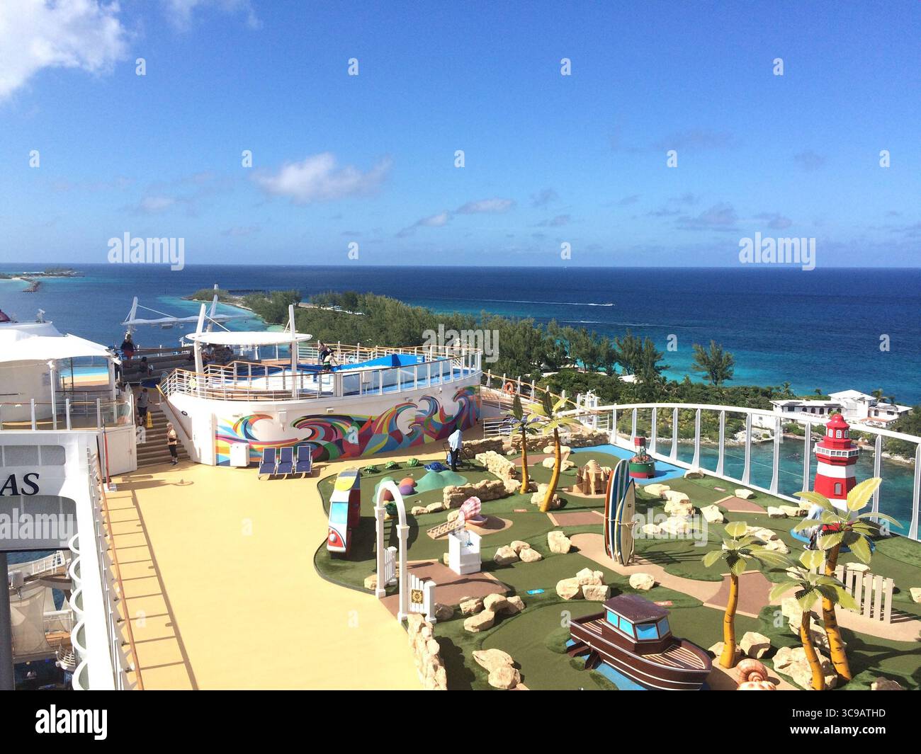 November 14, 2018: The strip of land called Paradise Island in Nassau ...