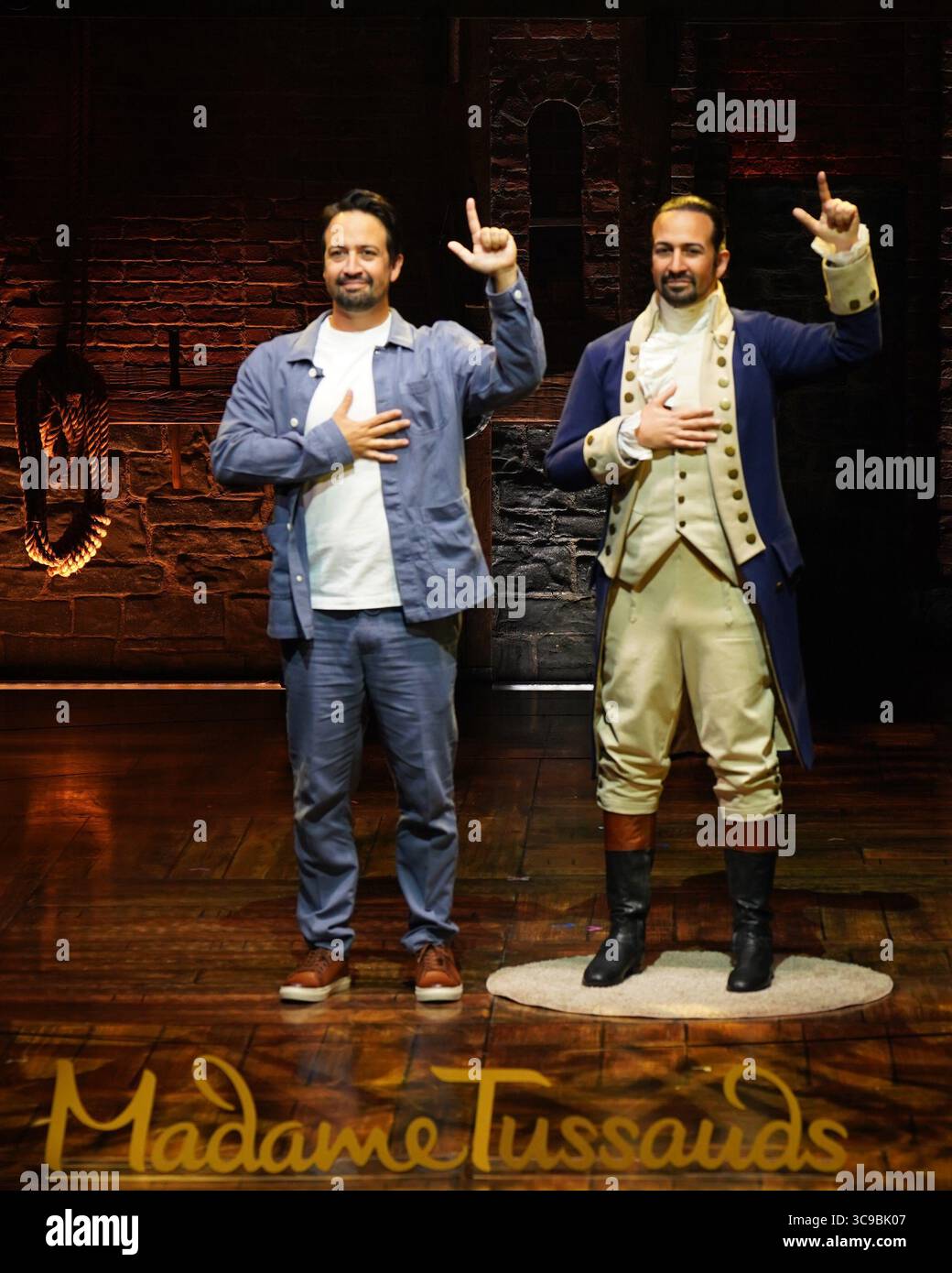 Lin-Manuel Miranda, Lin-Manuel Miranda Wax Figure at the press ...