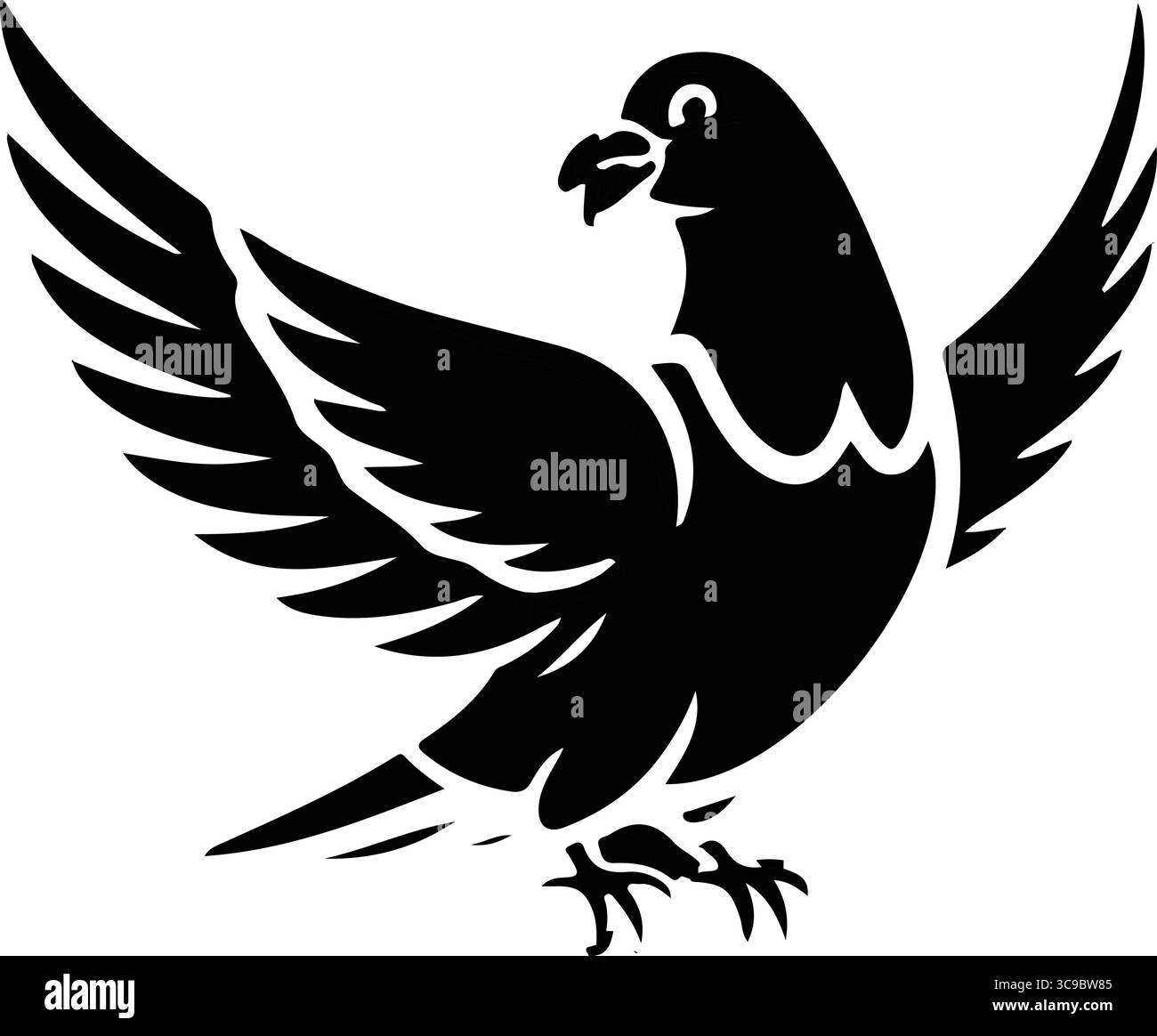 Pigeon emblem Stock Vector Images - Alamy