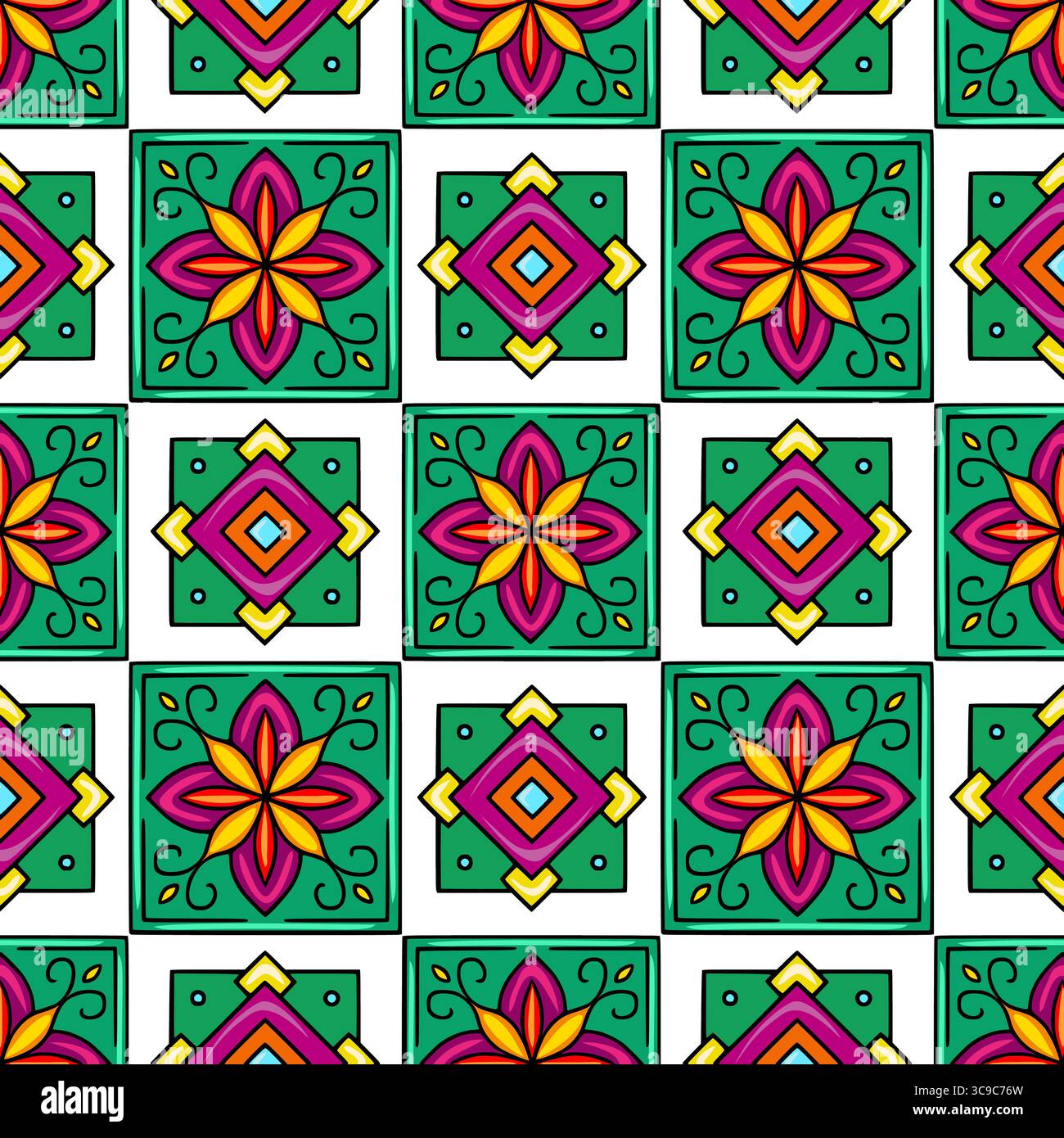 Mix of stylized motifs hi-res stock photography and images - Alamy