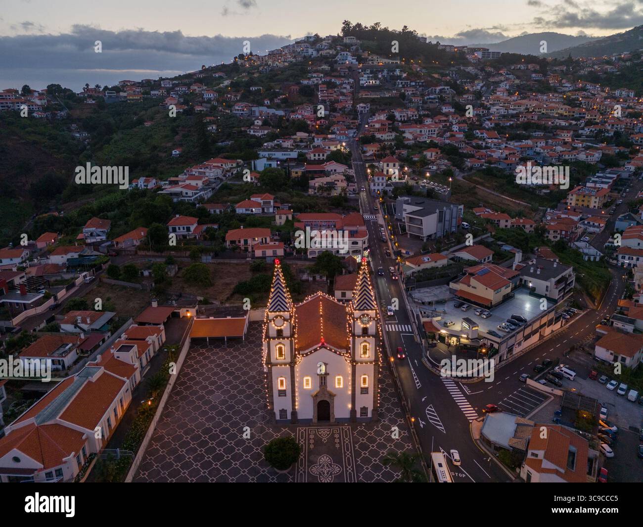 Santo António Church in Funchal Madeira Aerial view. Charming 19th ...