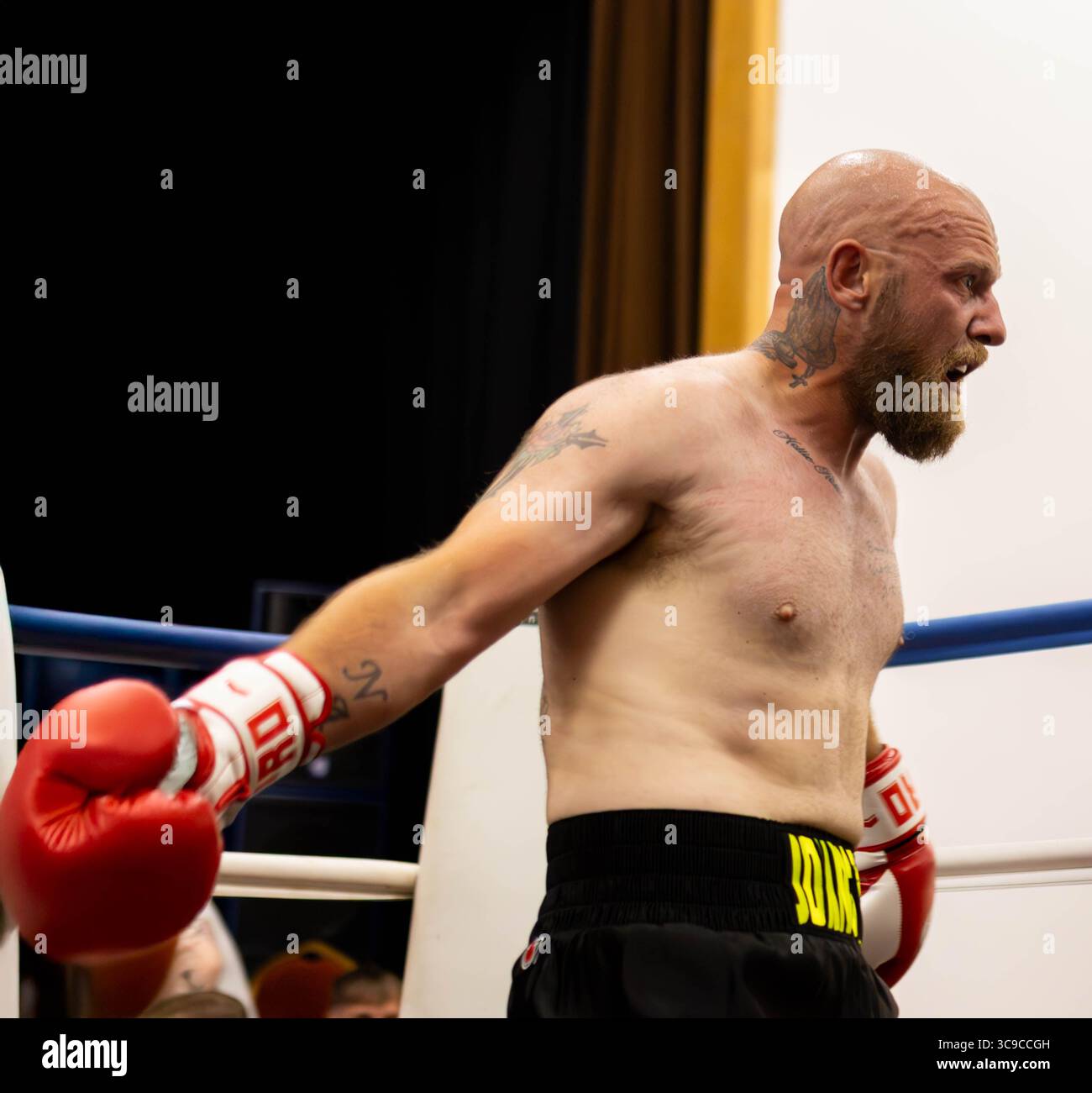 Male fighter boxing in dark hi-res stock photography and images - Alamy