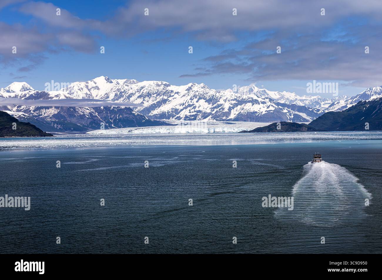 Excursion sight seeing Boat heading to Hubbard Glacier, Alaska, USA ...