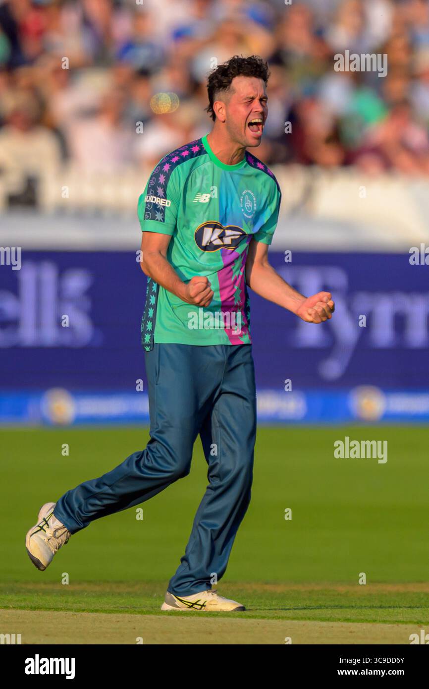 Lord's Cricket Ground, London August 05 2025 Nathan Sowter (72 Oval ...