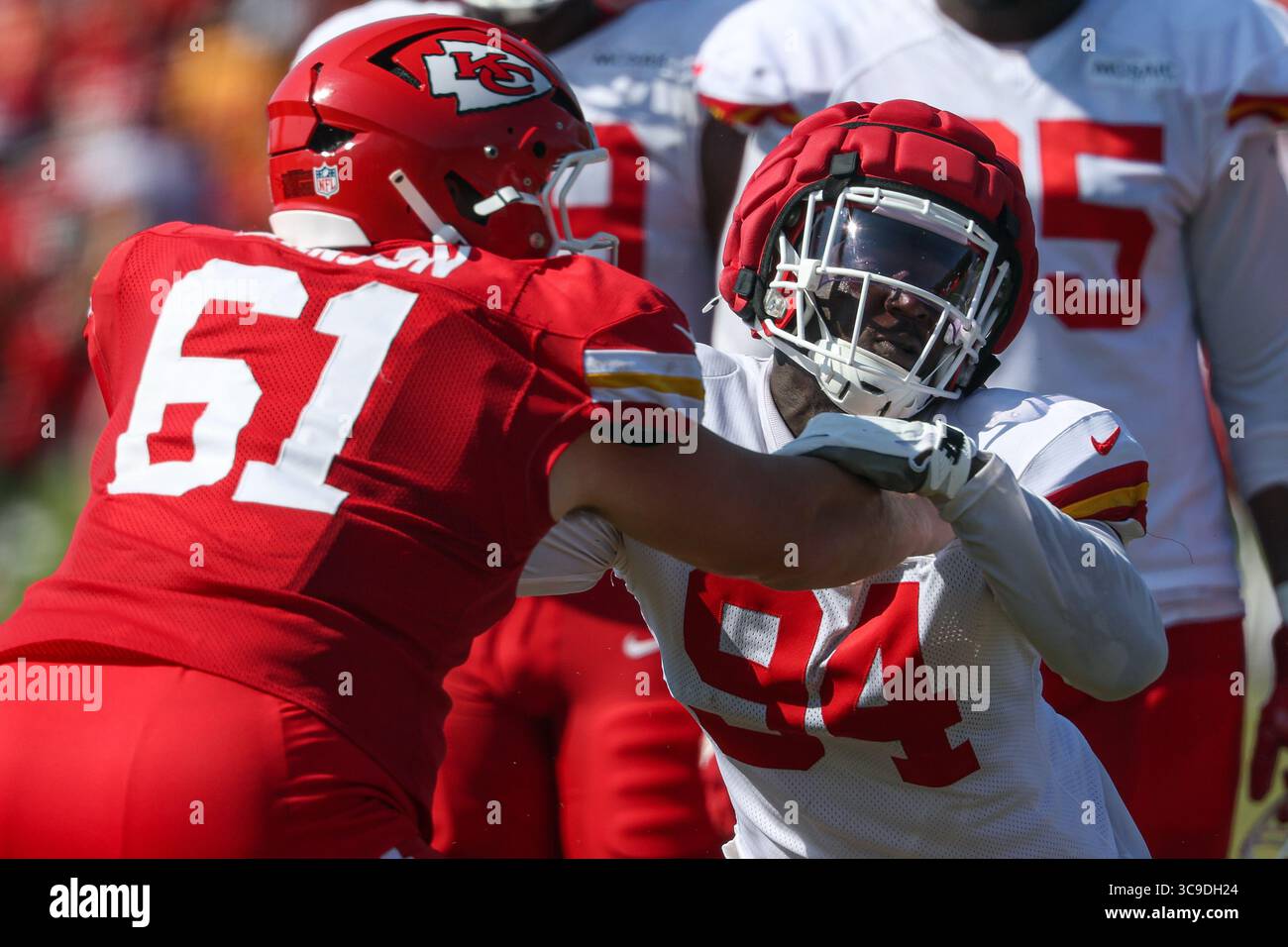 August 5, 2025: Kansas City Chiefs defensive end Malik Herring (94) and ...