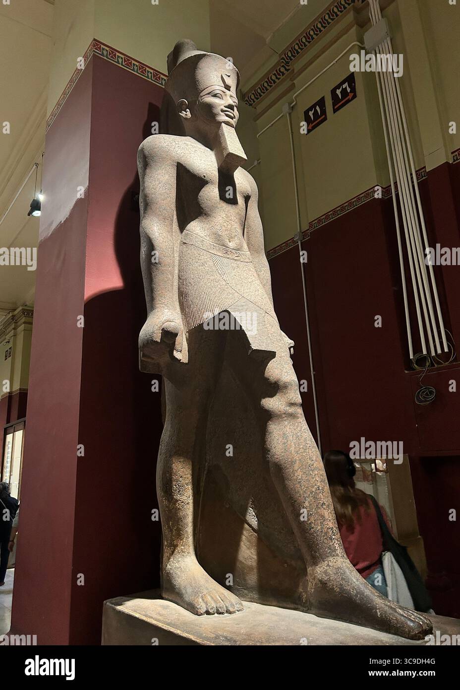 standing statue of Pharaoh Ramesses II, displayed at the Egyptian ...