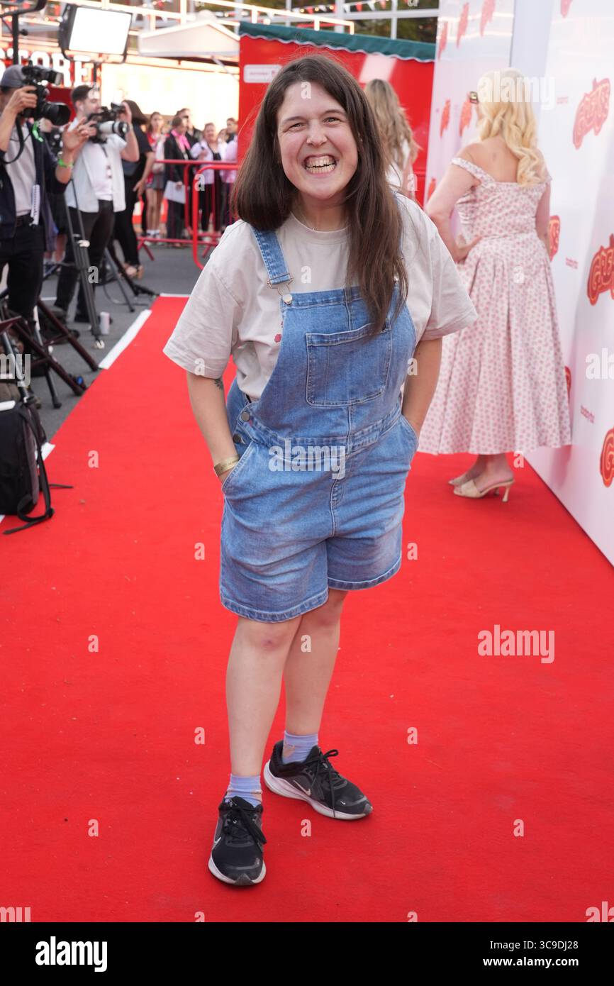 Rosie Jones attending the press night for Secret Cinema's Grease: The ...