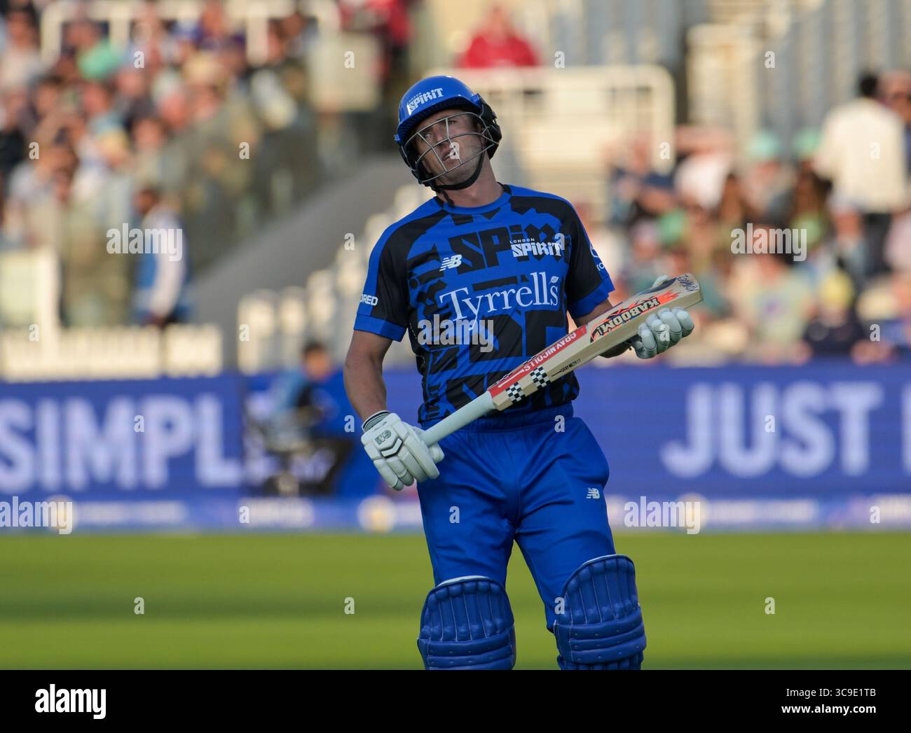 London, England. 5 August, 2025. Dan Worrall of London Spirit Men ...