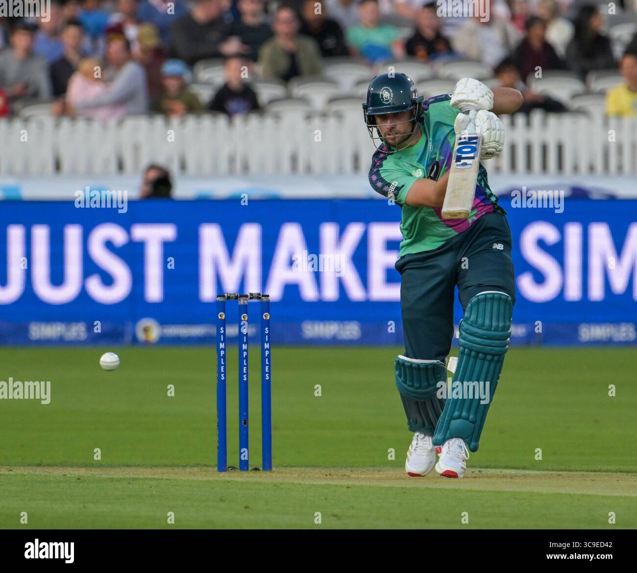 London, England. 5 August, 2025. Will Jacks of the Oval Invincibles Men ...
