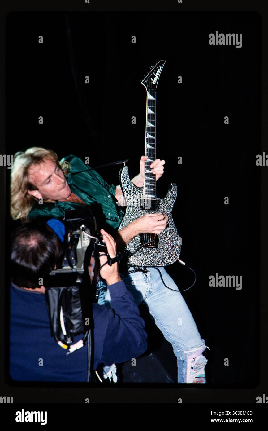 Phil Collen of Def Leppard 1987 Credit: Ross Pelton/MediaPunch Stock ...