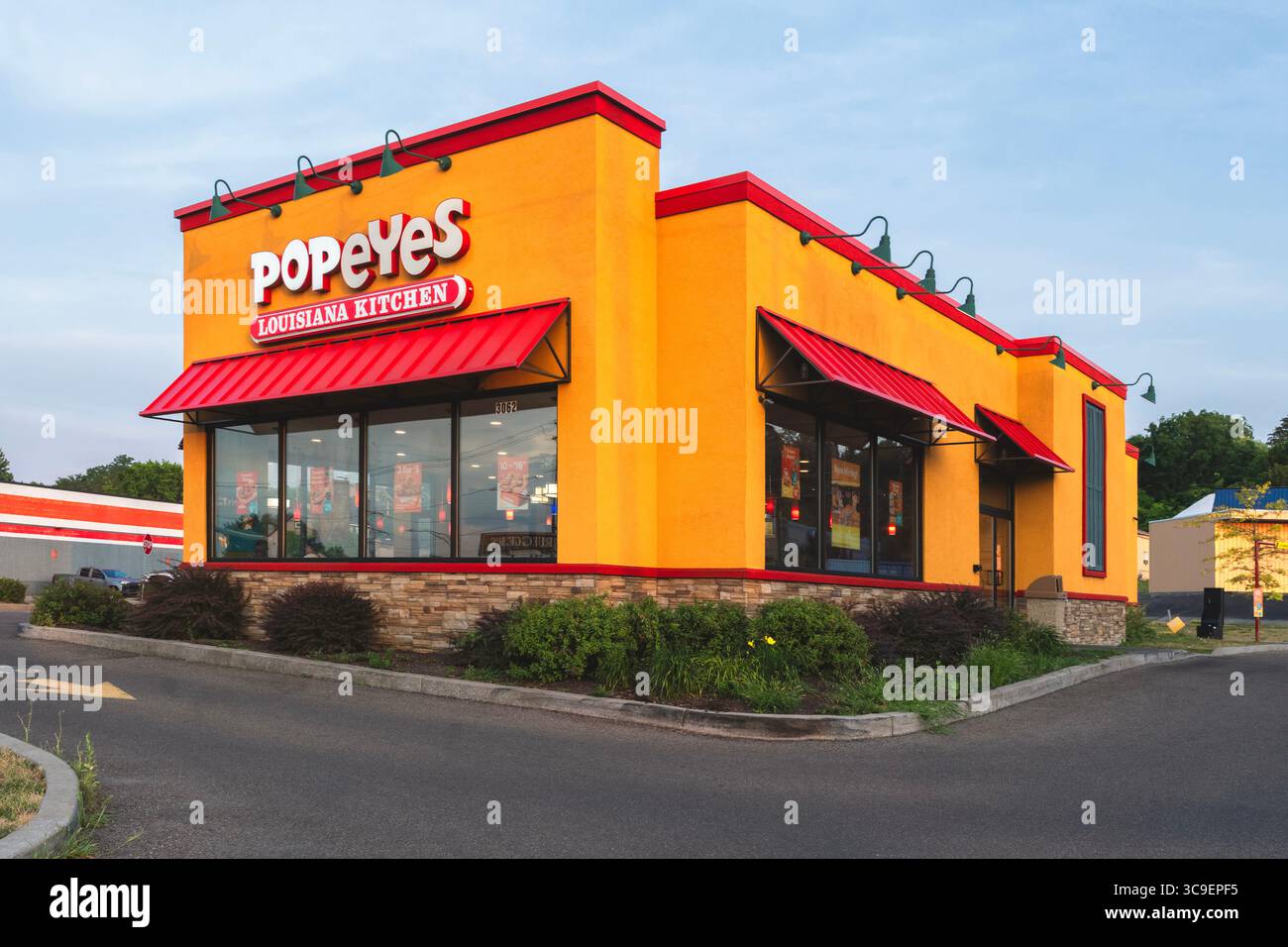 Dewitt, NY - Jul 30, 2025: Popeyes Louisiana Kitchen, is a fast-food ...