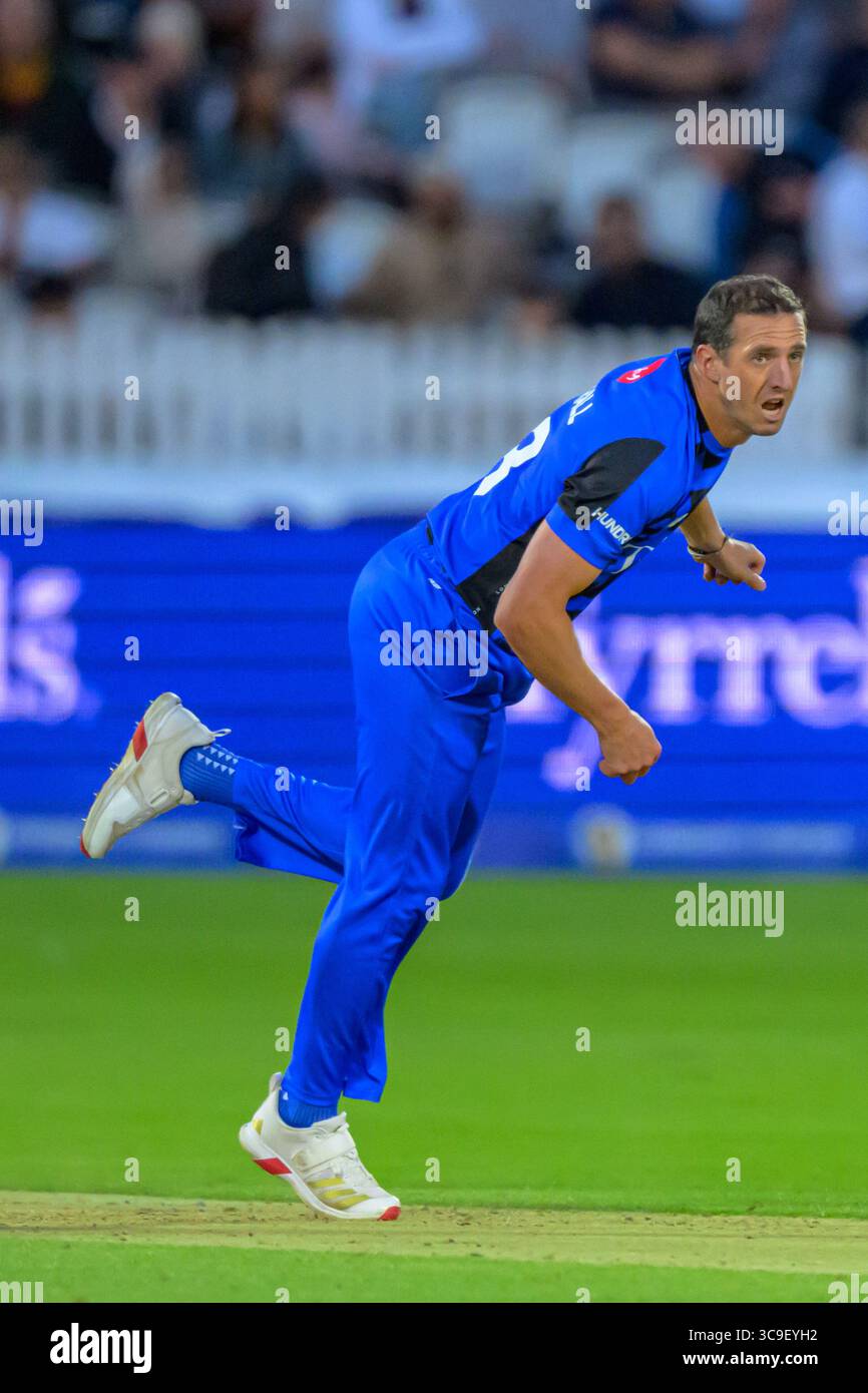 Lord's Cricket Ground, London August 05 2025 Daniel Worrall (38 London ...