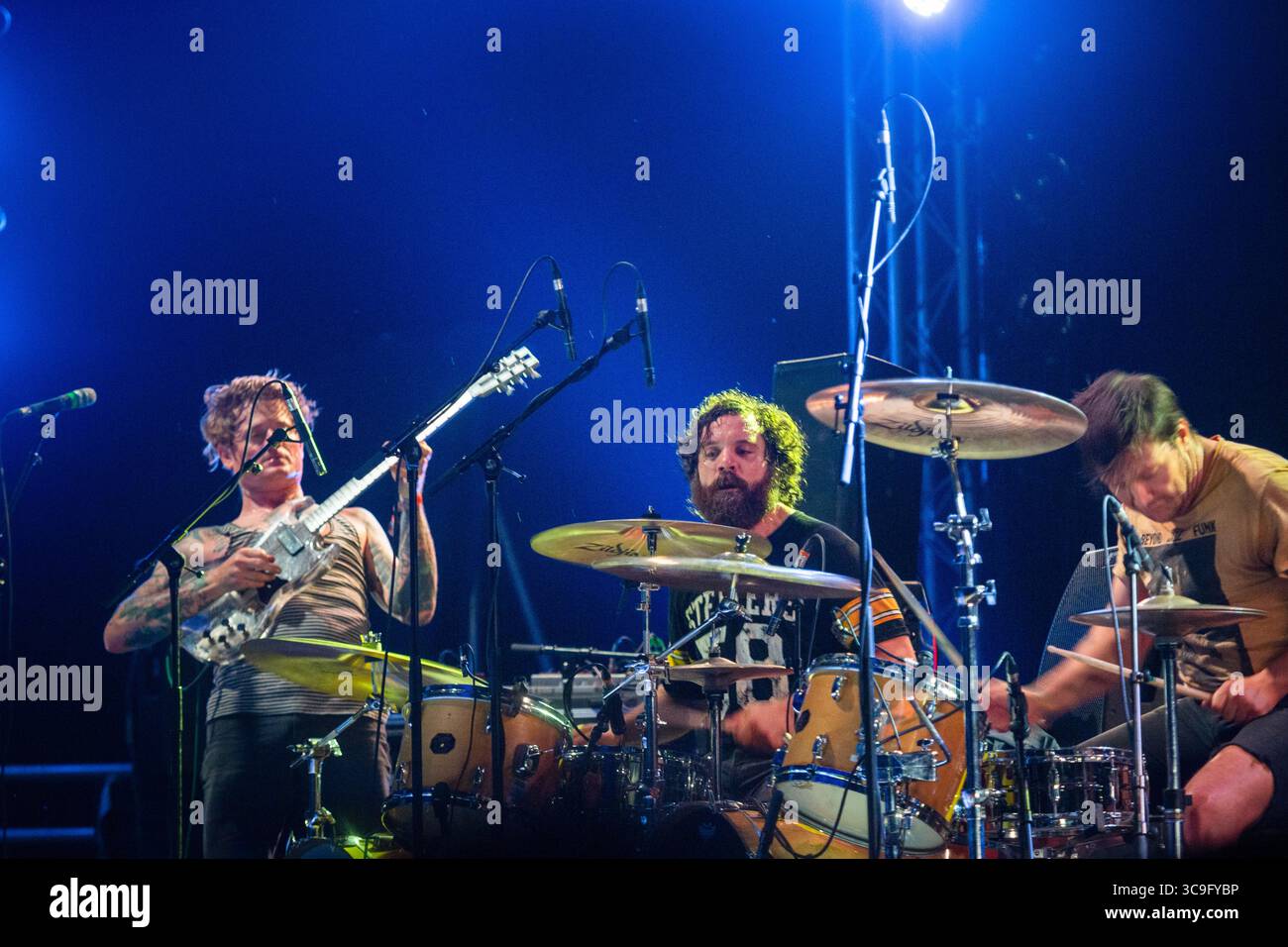 Man playing drums in led hi-res stock photography and images - Alamy