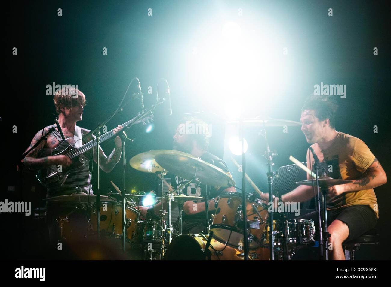 Man playing drums in led hi-res stock photography and images - Alamy