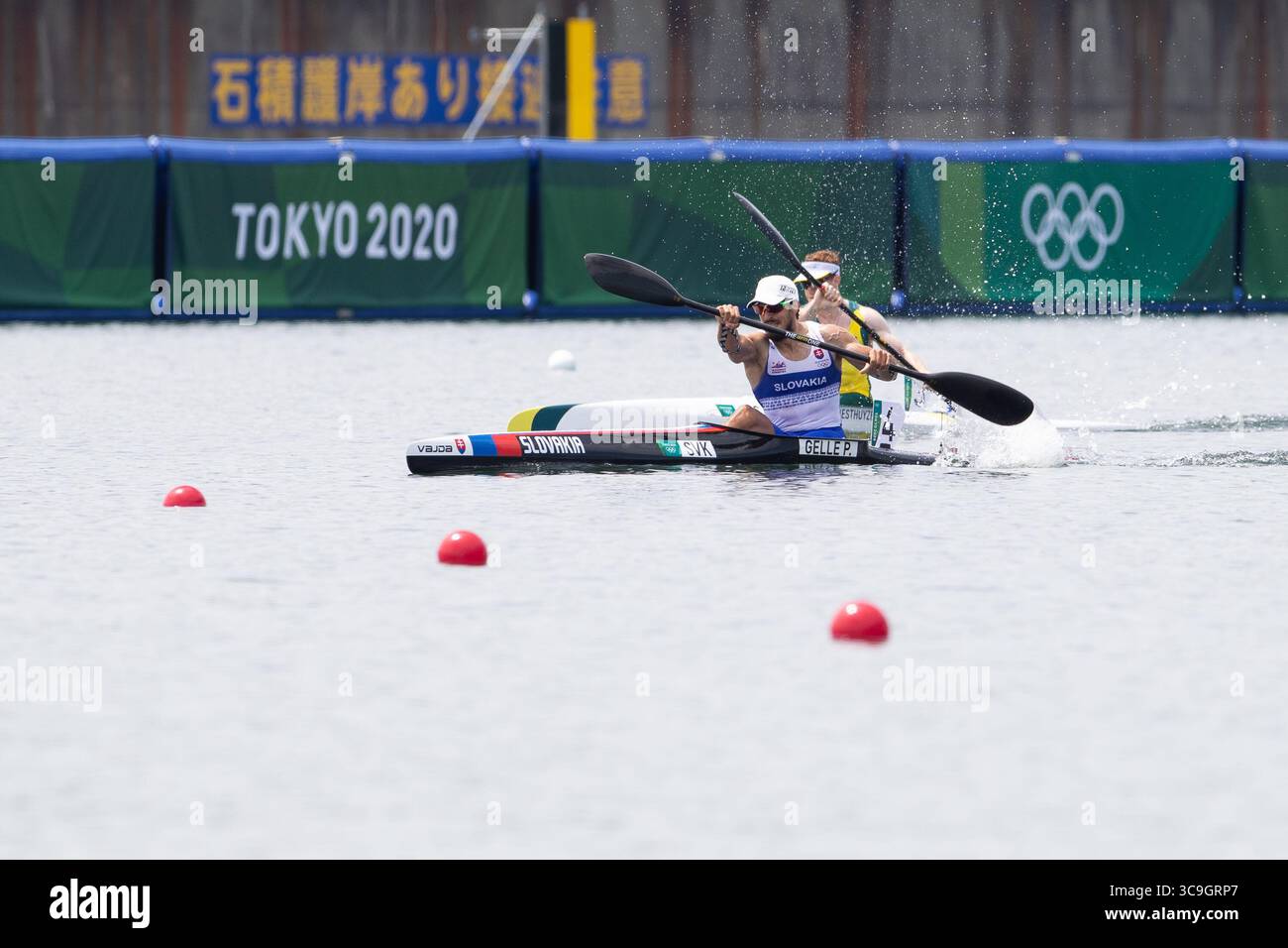 August 02, 2021: Peter Gelle of Team Slovakia races during the MenÃ s ...