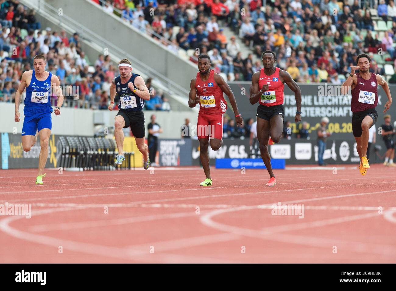Dresden, Germany, August 2nd 2025: Julian Wagner (TV Wattenscheid 01 ...