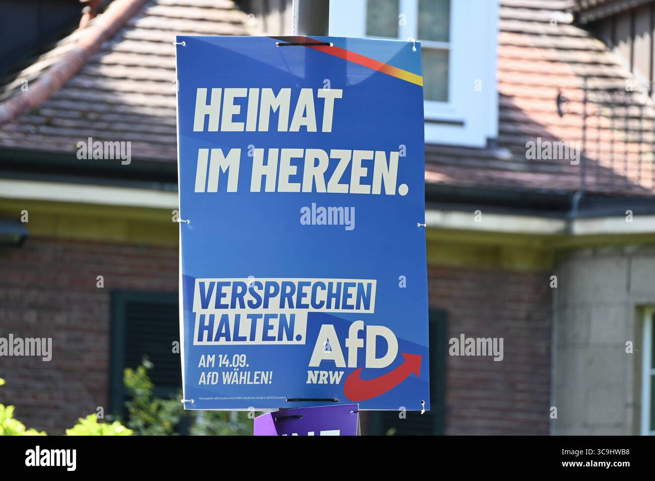 Ein Wahlplakat der Partei AFD Alternative für Deutschland für die ...