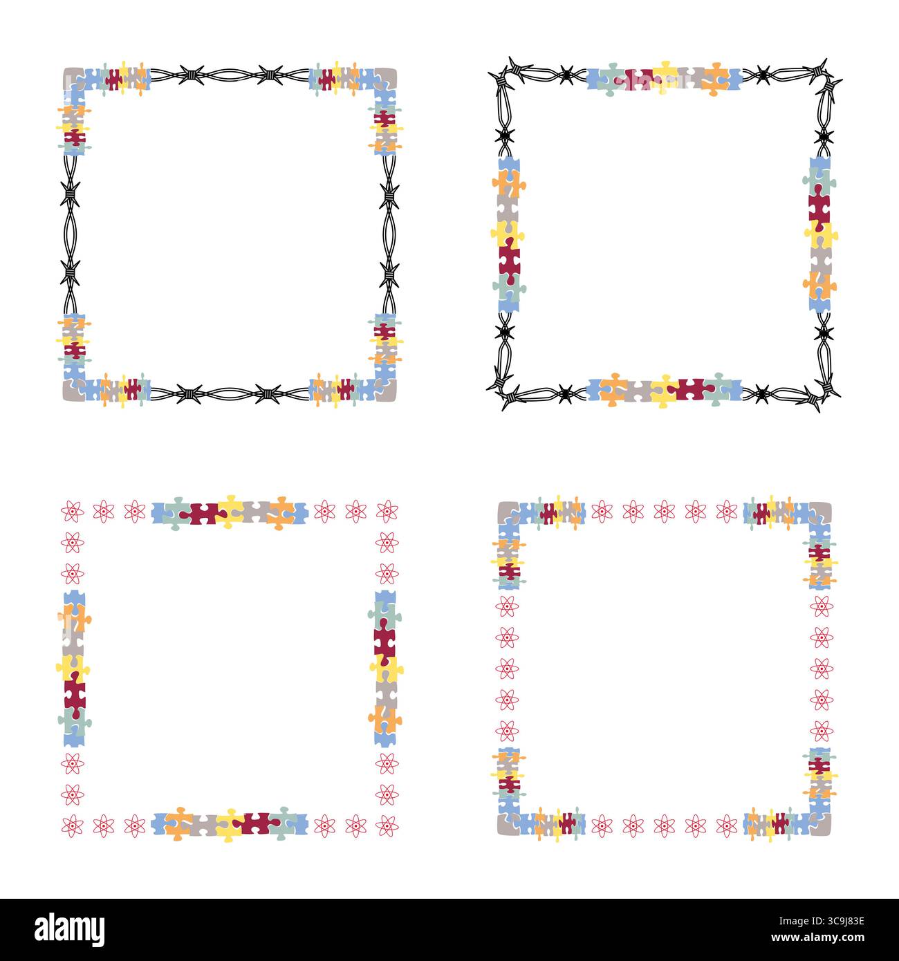 Frame border icon. Minimalist line symbol. Black outline design. Vector ...