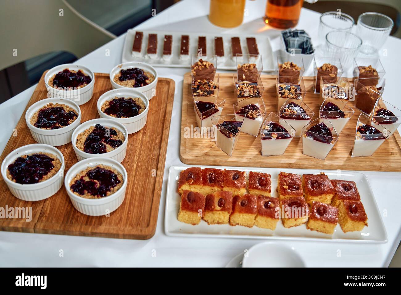 An Array of Decadent Desserts Featuring Creamy Custards, Rich Chocolate ...