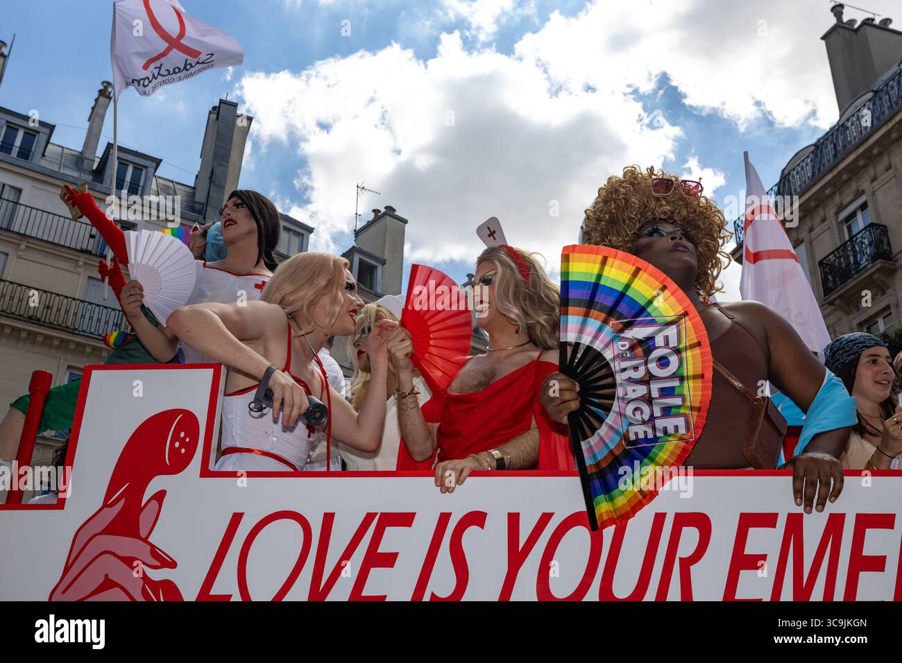 The LGBTQIA+ Pride Parade took place in Paris, France, on June 28, 2025 ...