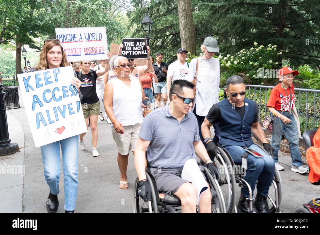 Disabilities Rally and parade celebrating the 35th anniversay of the ...