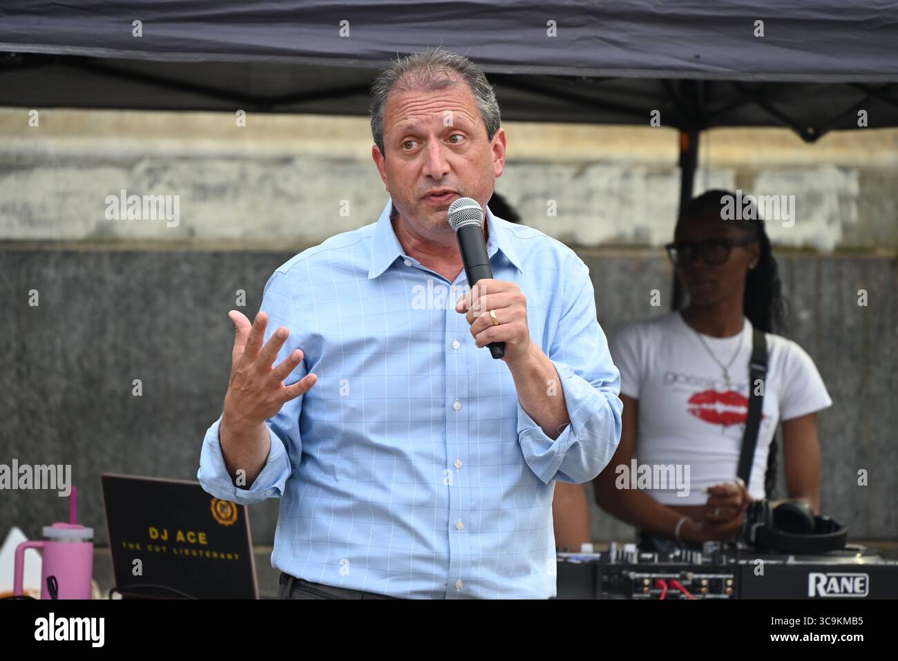 New York City Comptroller Brad Lander makes remarks at an event for New ...