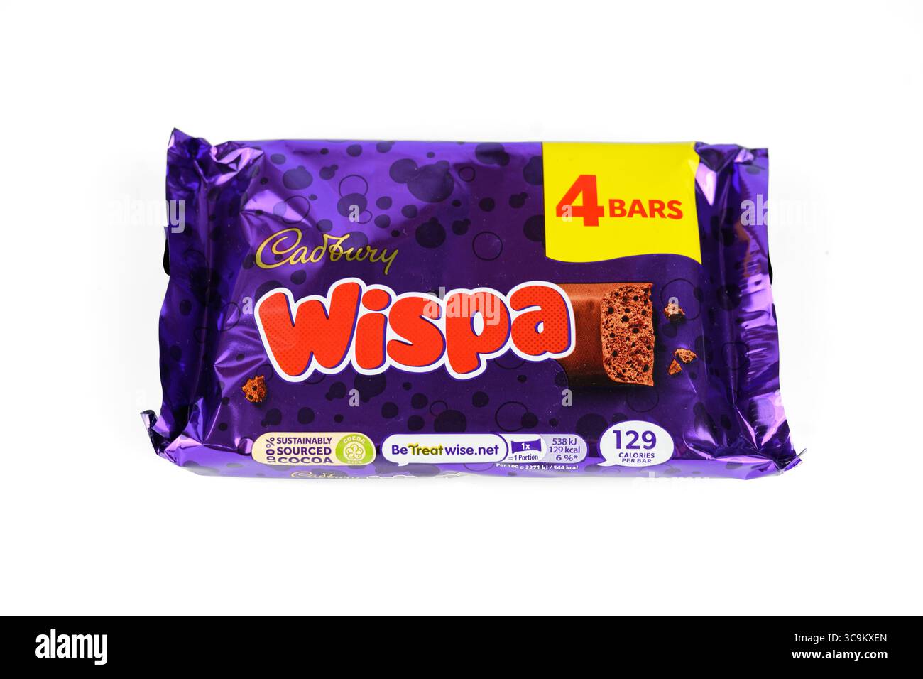 Cadbury Wispa Chocolate Bars 4 Pack – Wales, UK – 11 July 2025 Stock ...
