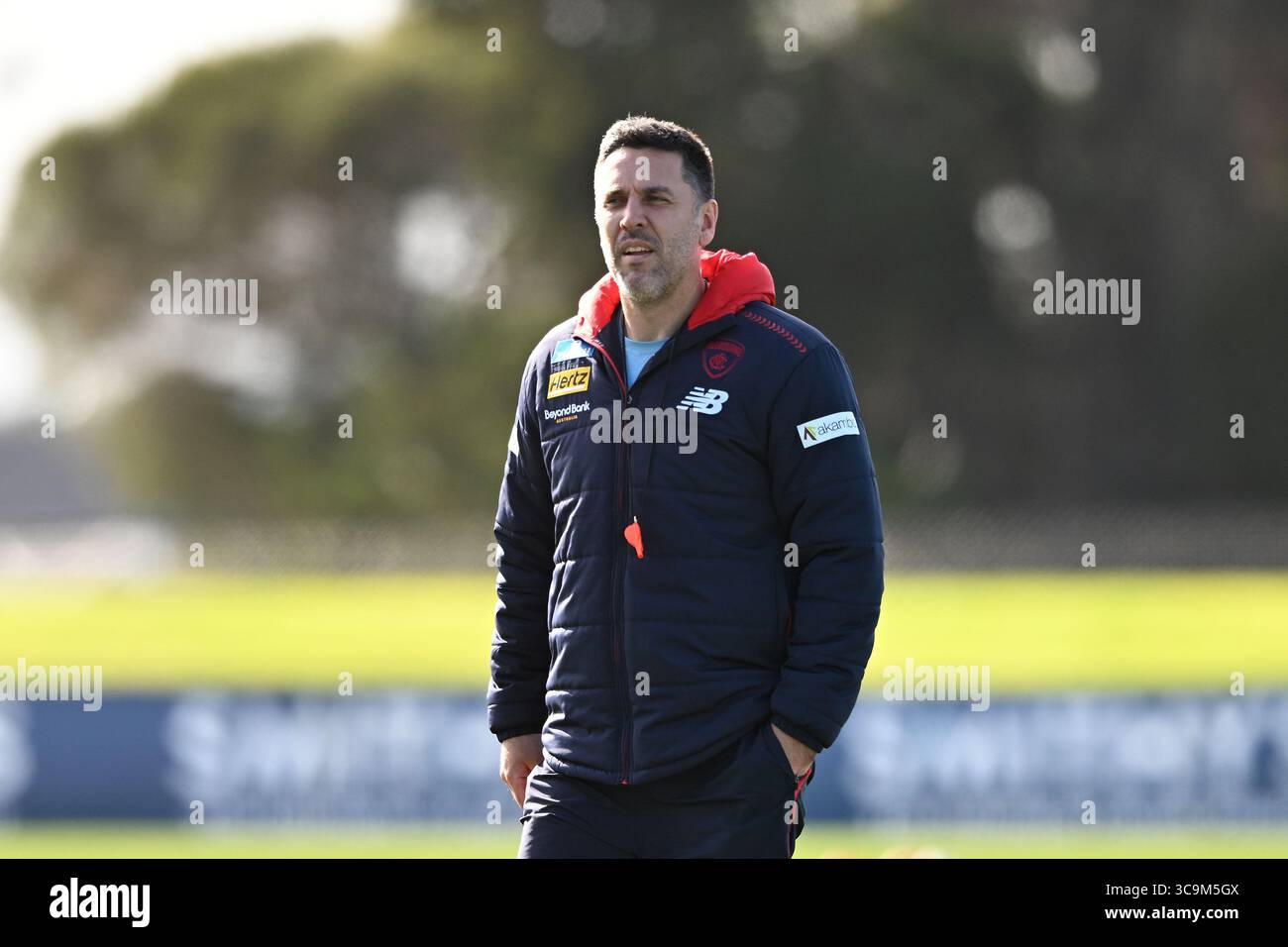 Melbourne Demons interim coach Troy Chaplin during a Melbourne Demons ...