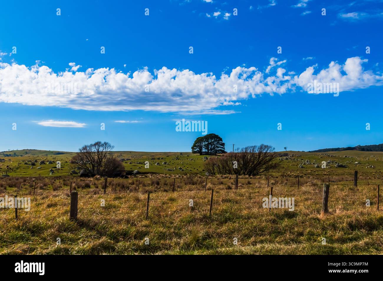 Countryside landscape around Braidwood in the Southern Tablelands, NSW ...