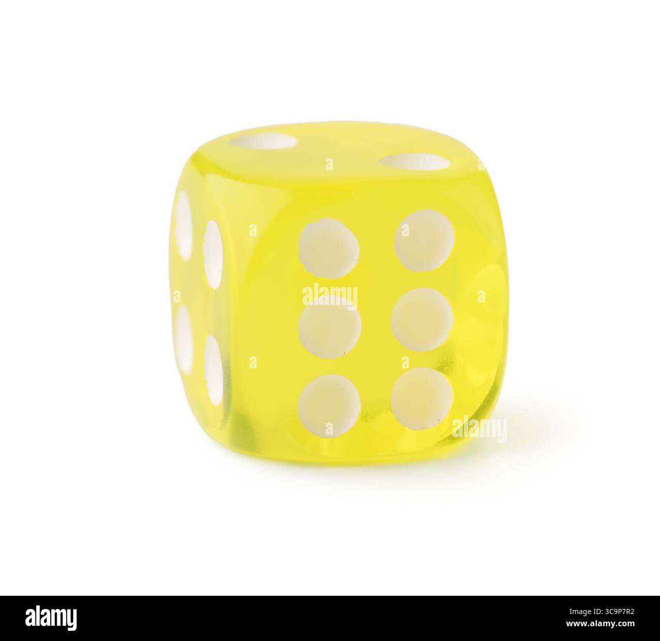 Yellow dice isolated nobody hi-res stock photography and images - Alamy
